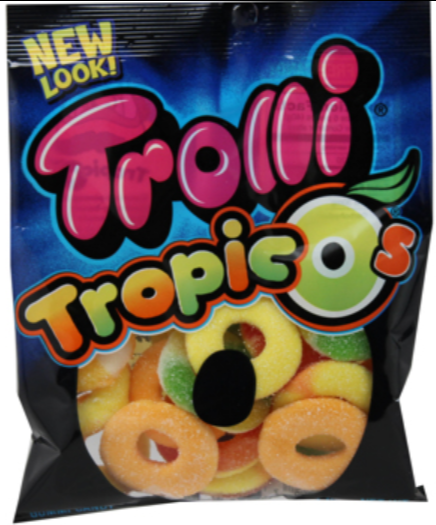 Sweets & Candy Trolli Tropic O's NPM 120g 12 | Singh's Enterprises